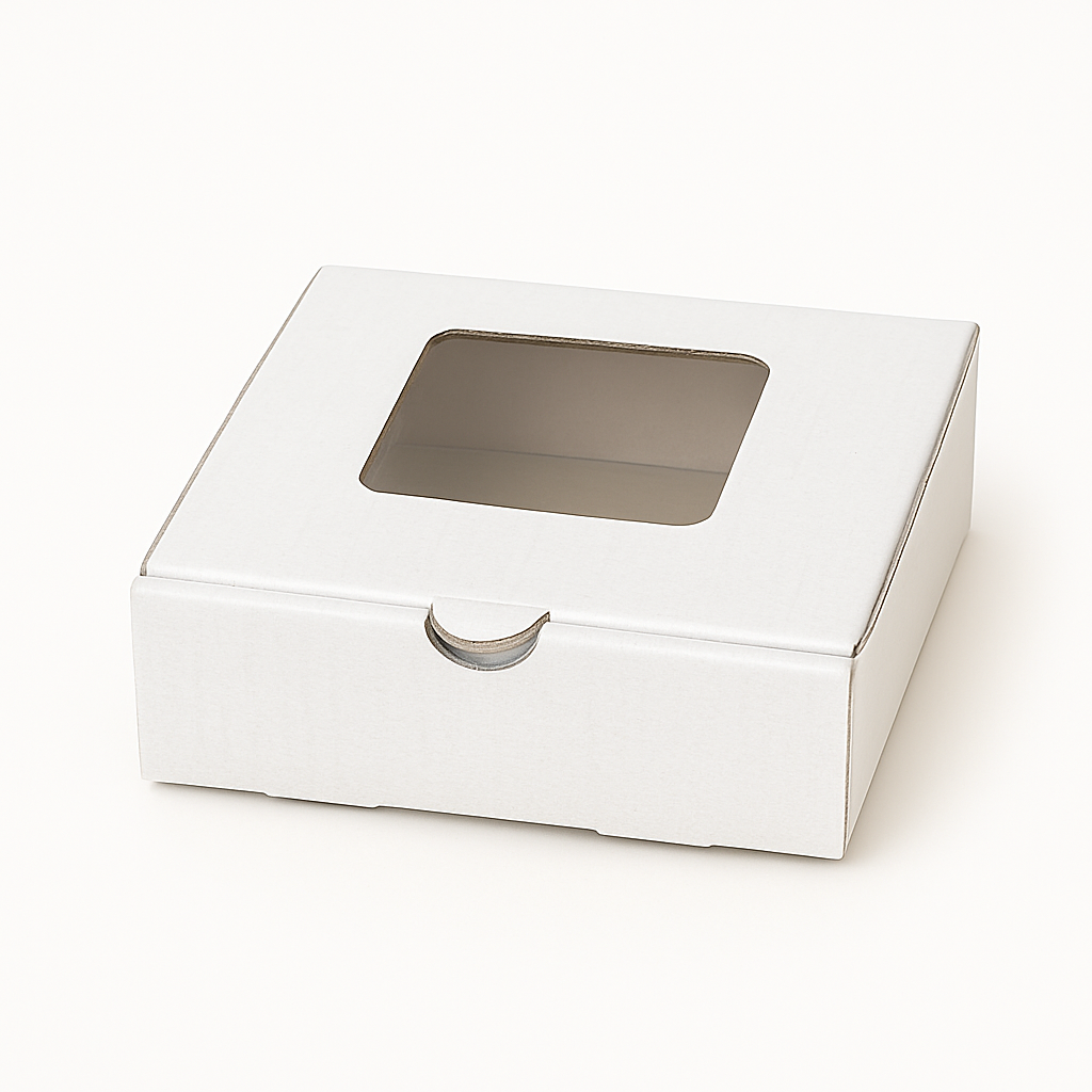 CATERING PLATTER BOXES - 8” x 8” x 2.5” / WHITE WITH WINDOW - TAKEAWAY ...