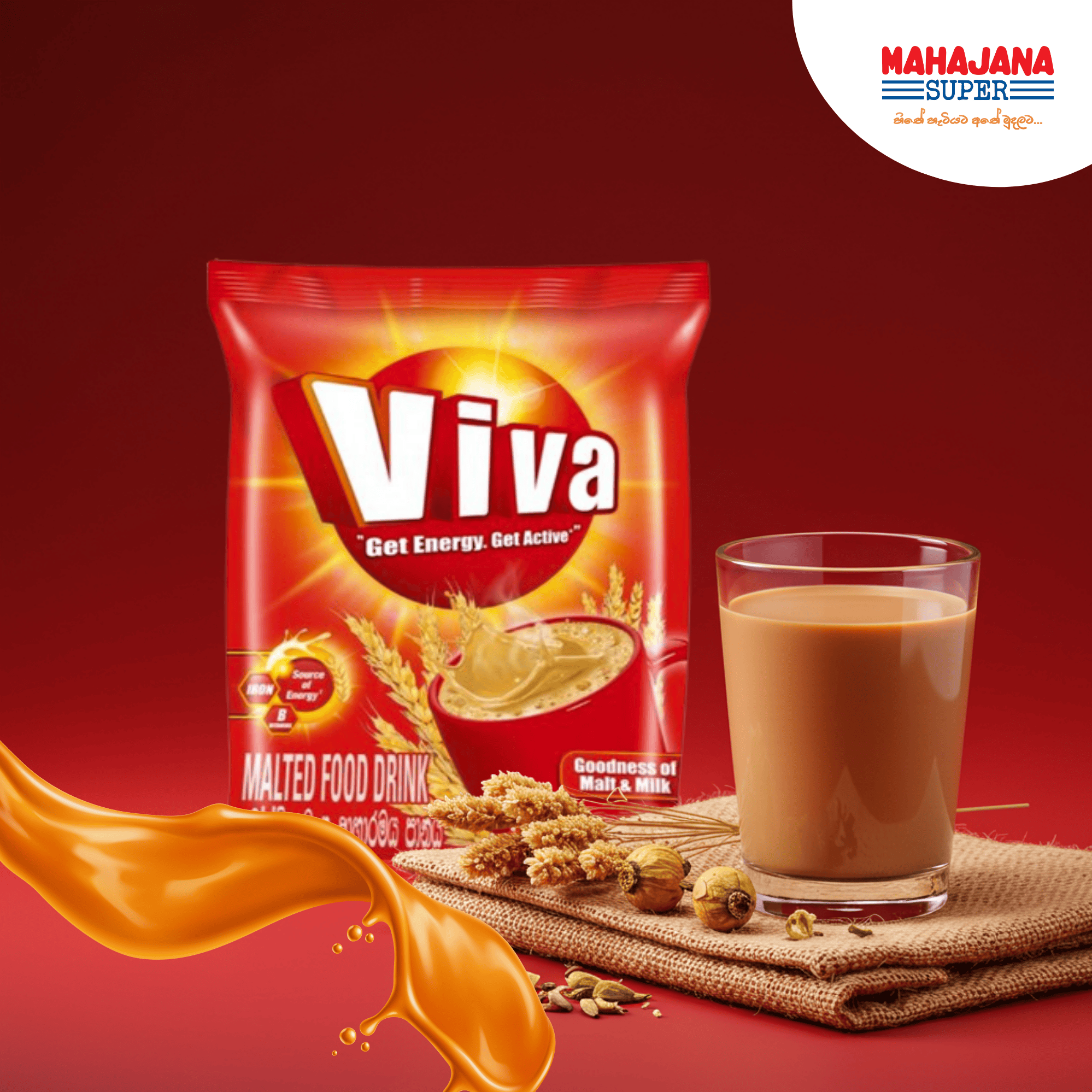 Viva Malted Food Drink Original Pouch 400g - Shop Fresh Groceries at ...