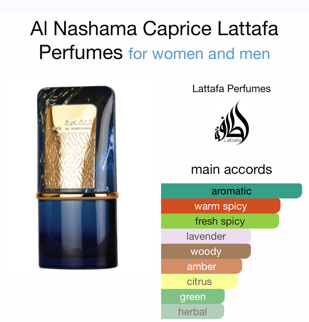 Al Nashama Caprice by Lattafa Perfumes - Disruptive Marketing Solutions