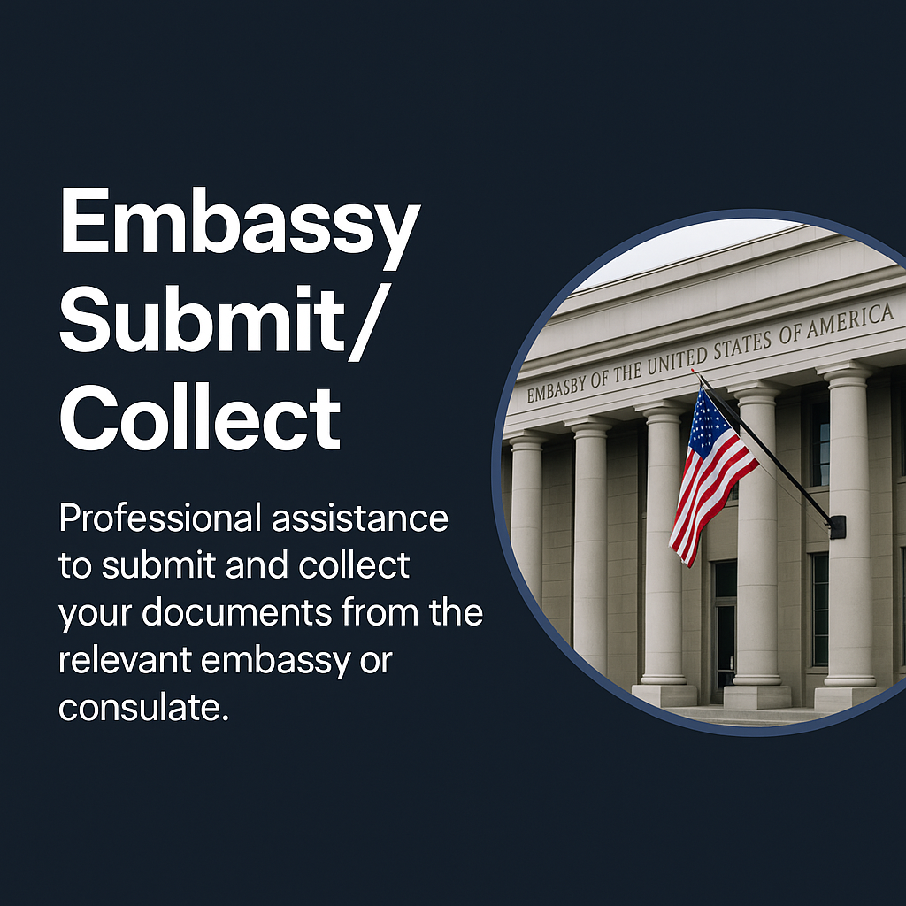 Embassy Legalisation Submission and Collection + Embassy Fee - Easy ...