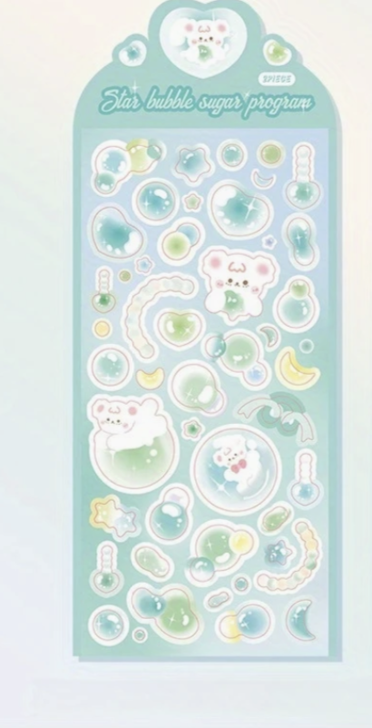 Cute Green sticker sheet - Stationery shop for Kdrama fans and Japanese ...