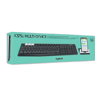 Logitech K375s Multi Device Wireless Keyboard and Stand Combo - Mobile ...