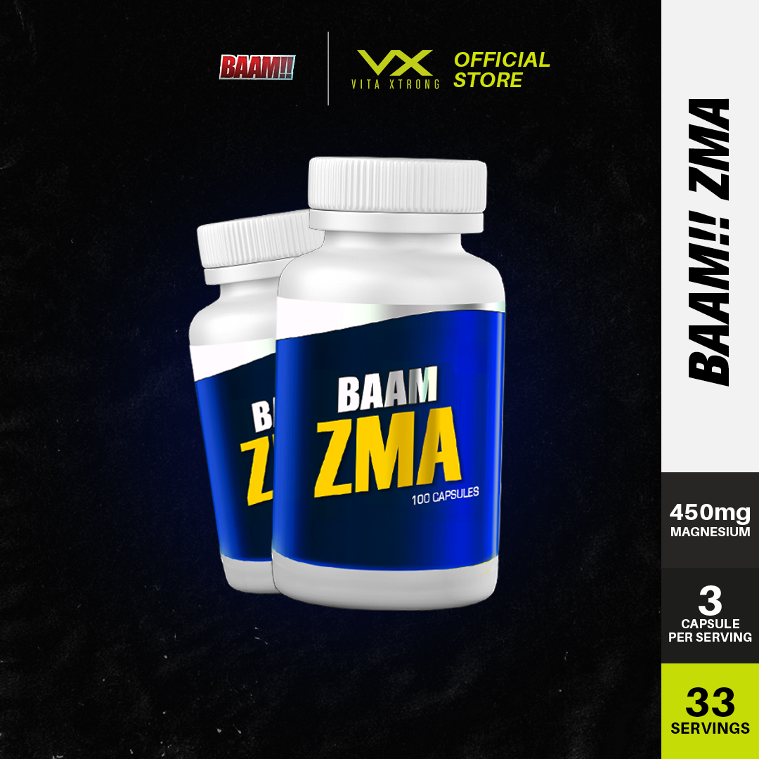 BAAM ZMA (100 Capsules) | Testosterone Booster with Zinc & Magnesium ...