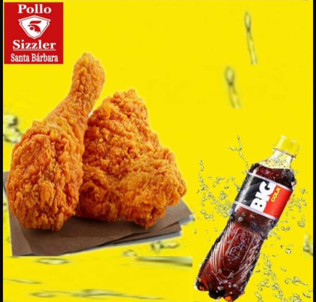 Porción de Muslo y Cuarto - Pollo Sizzler Santa Bárbara