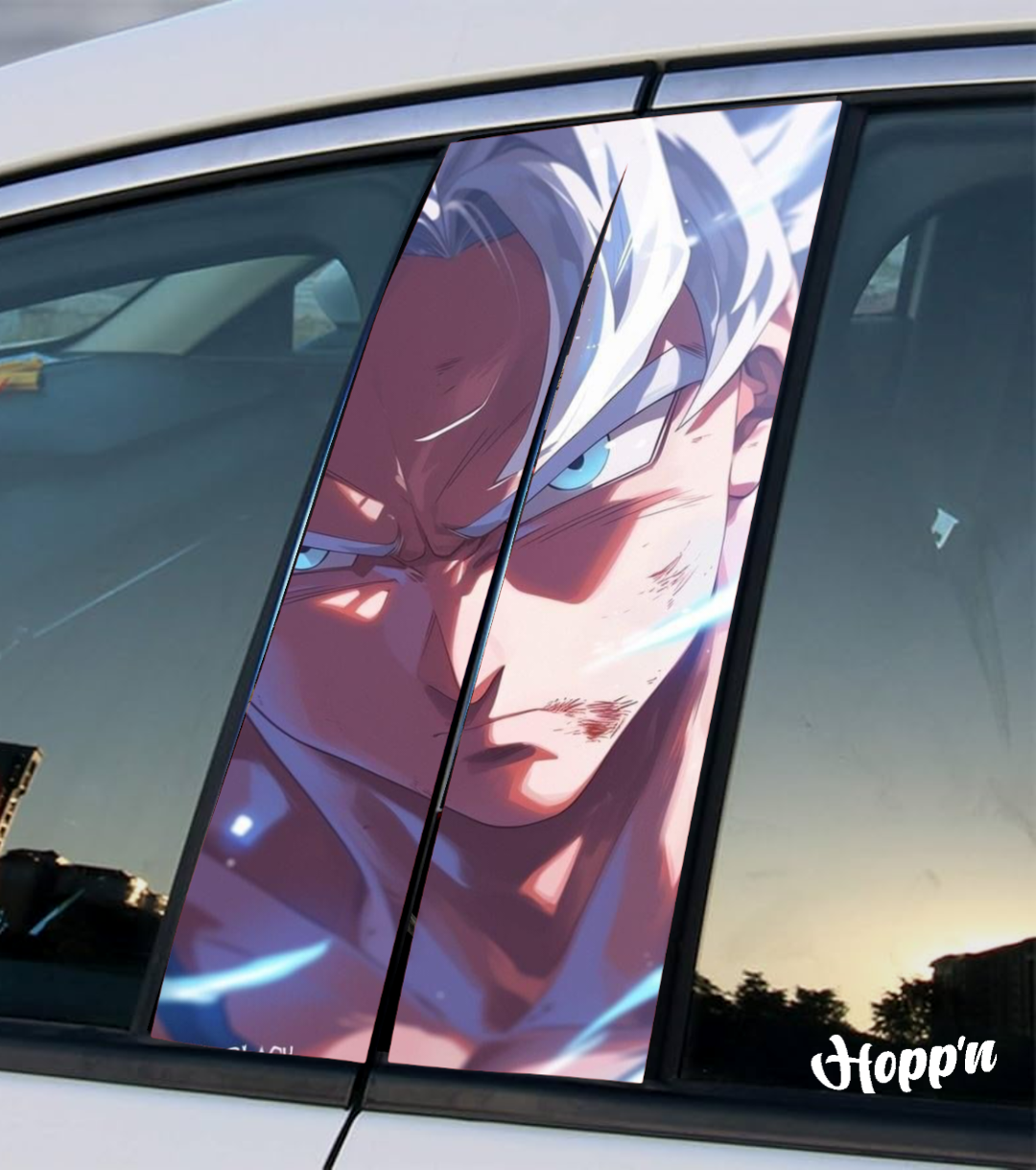 Ultra Instinct Goku B Pillar Sticker - Hopp'n | Take App