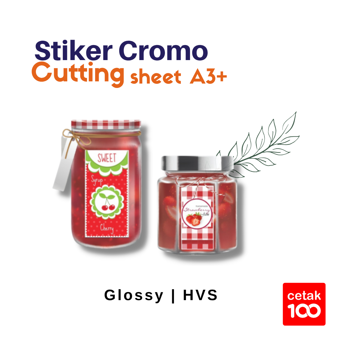 Stiker Cutting Cromo A3+ - CETAK 100 Print Shop