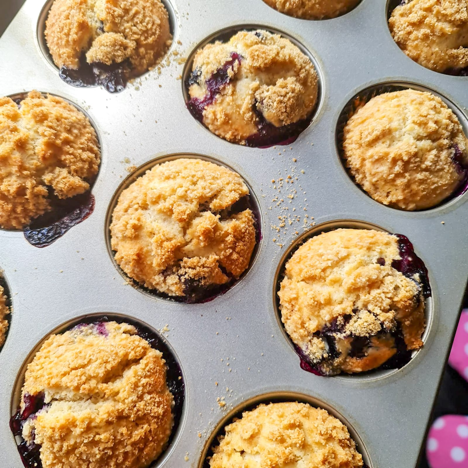 Blueberry Streusel Muffins - Box of 6 - Hokey Pokey | Take App