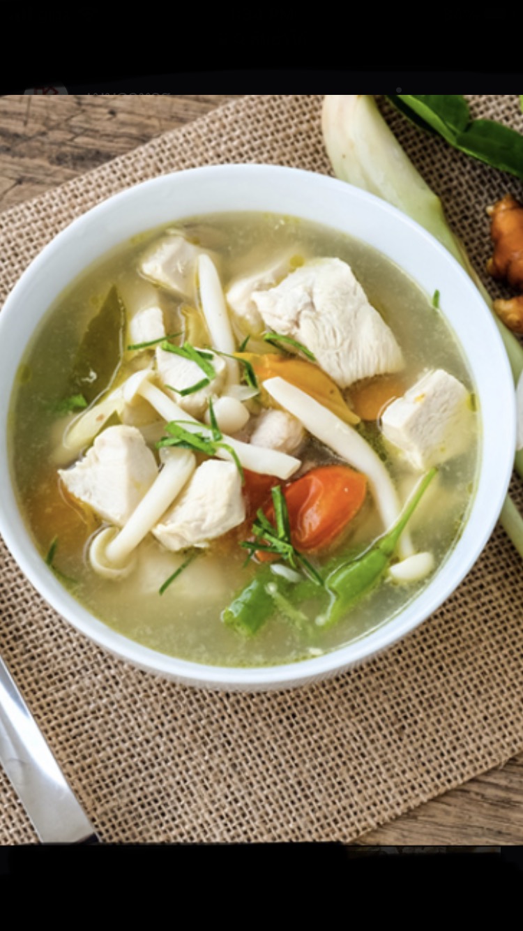 Clear Tom yum Soup - Chicken - Thai Baan Baan | Take App