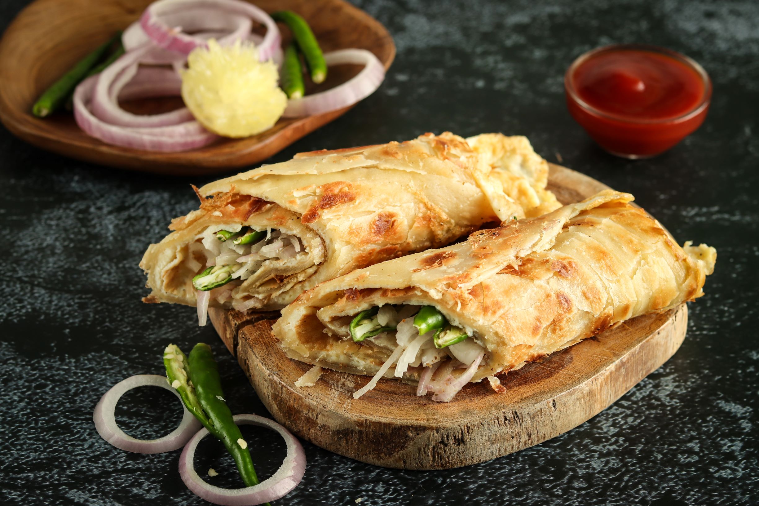 Double Egg Kathi Roll - Bangla Bondhu Bengali Cuisine