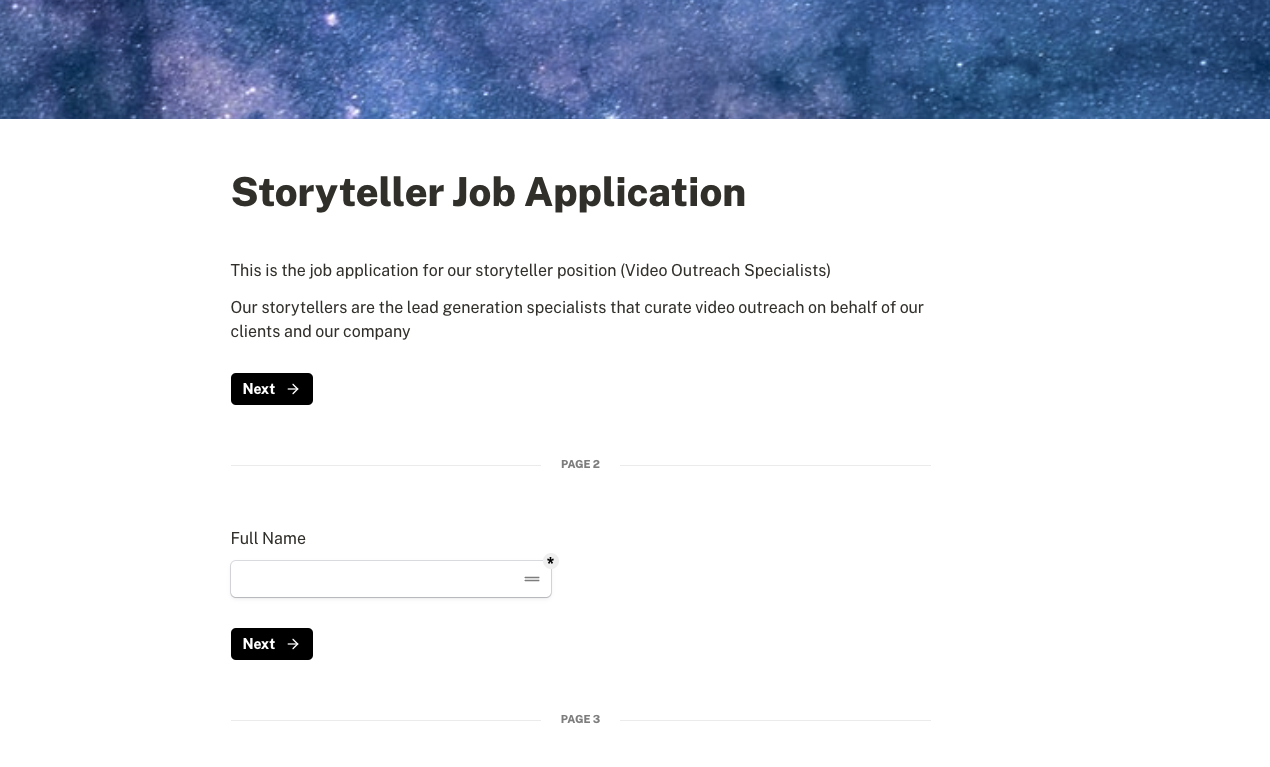 Form templates - Tally
