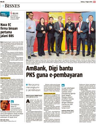 AmBank, Digi bantu PKS guna e-pembayaran | KLiK