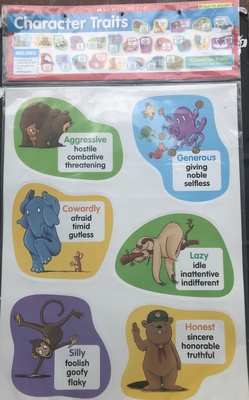 CHARACTER TRAITS BULLETIN BOARD SET | TAT Enterprises/Teachers Mart ...