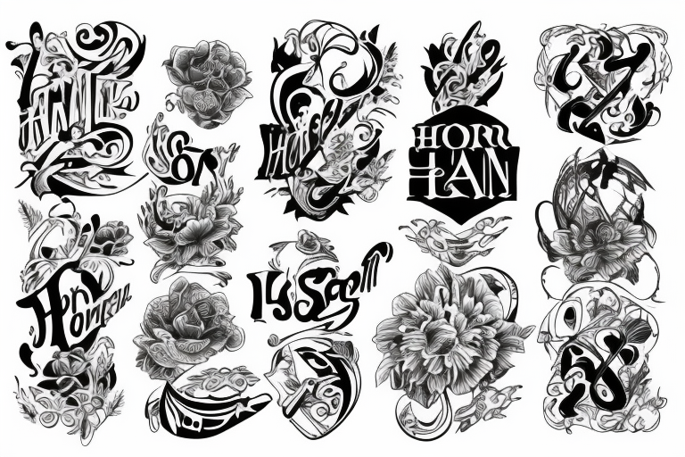 Lettering Tattoo Ideas | TattoosAI