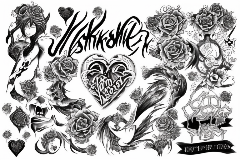 Drawings Of Gangster Hearts