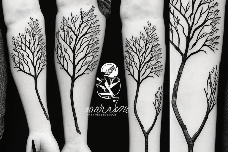 Winter Tree Tattoo