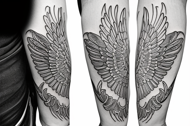 Simple Wing Tattoo
