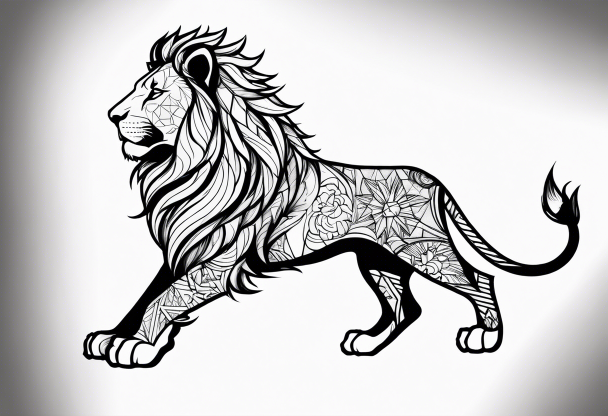 Lion Tattoo Ideas | TattoosAI