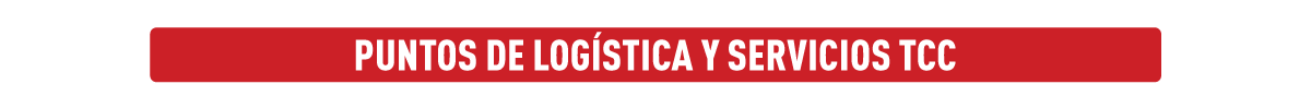 Puntos de logística y servicios - TCC expertos en logística