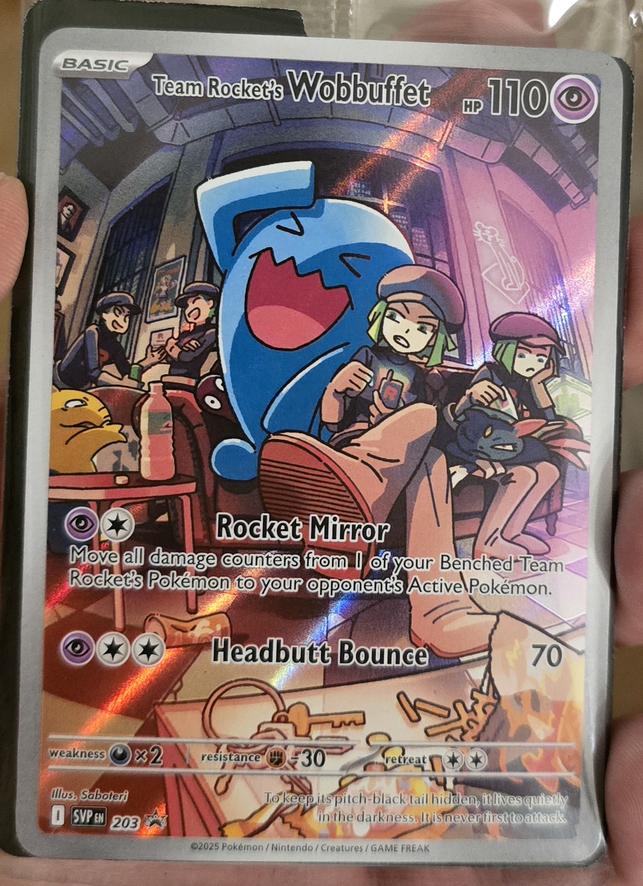 Team Rocket's Wobbuffet SVP 203 Destined Rivals - TcgMatch Chile