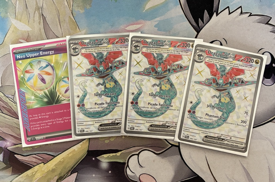 Pack 3 Dragapult ex FA + Neo Upper Energy - TcgMatch Chile