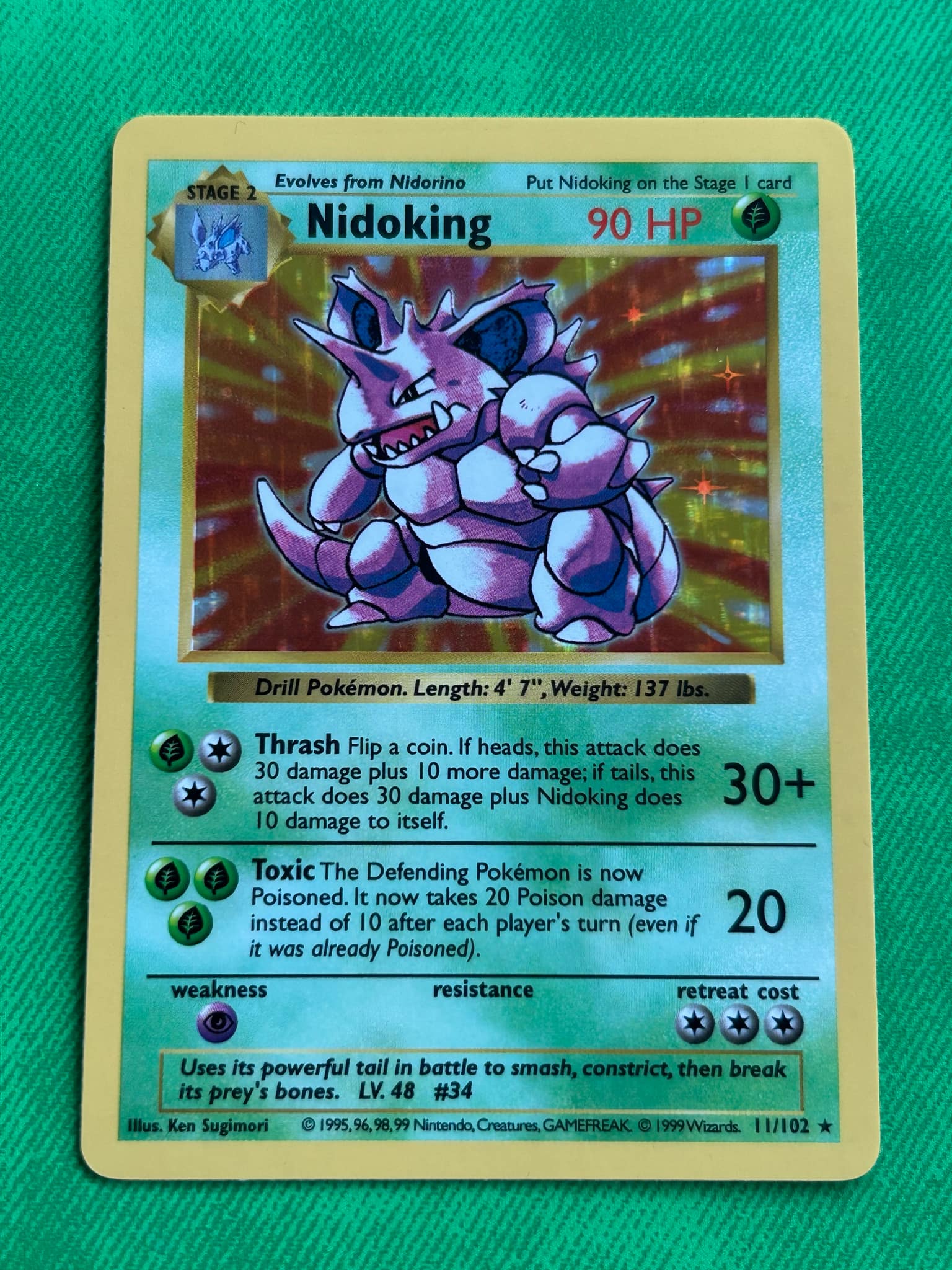 Nidoking Shadowless 11/102 - El primer marketplace de TCG en Chile ...