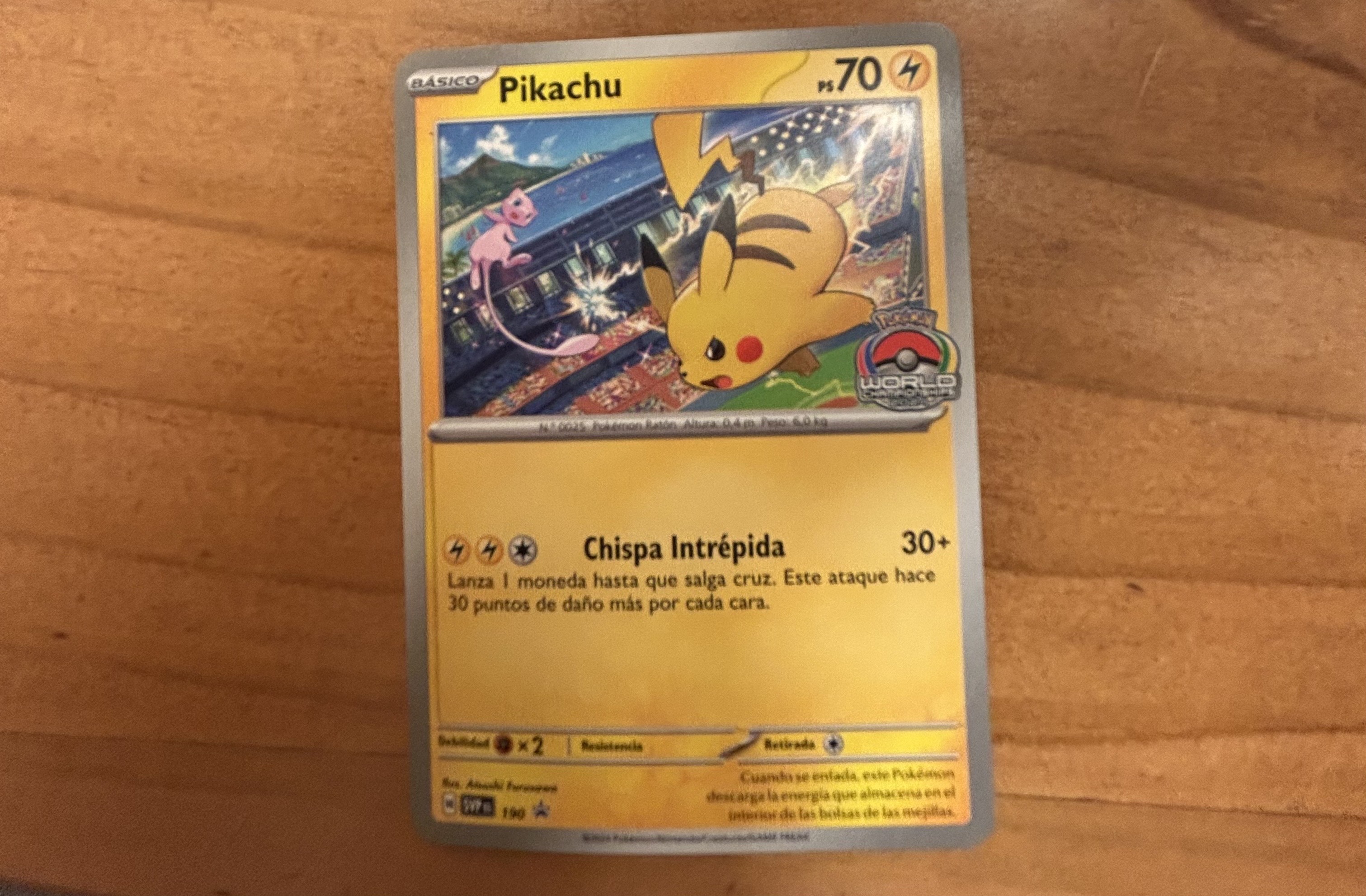 Pikachu 190 Black Star Promo World Championship 2024 - TcgMatch Chile