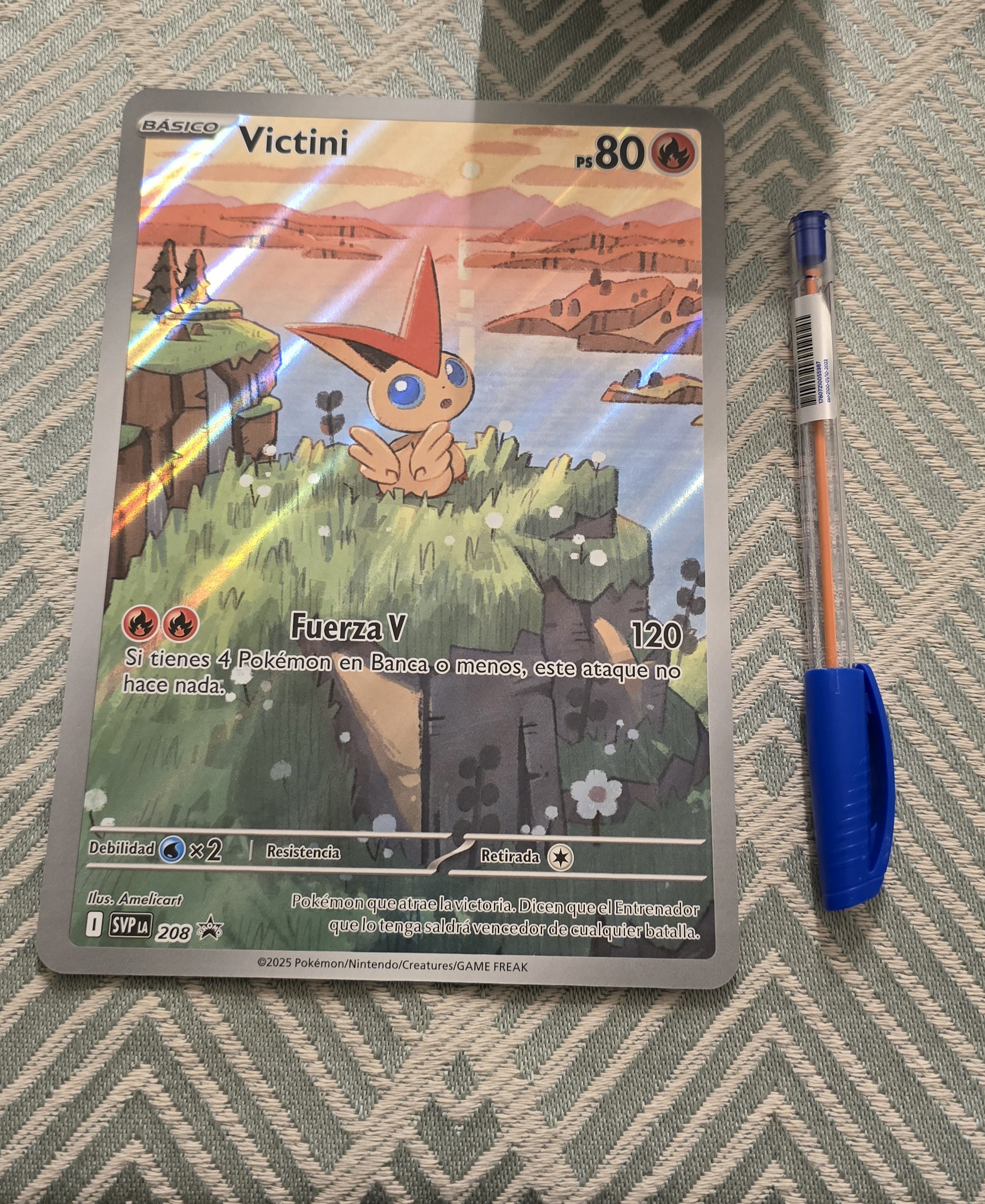 Jumbo Victini #208 Promo Pokemon Holo Full Art #208 - TcgMatch Chile