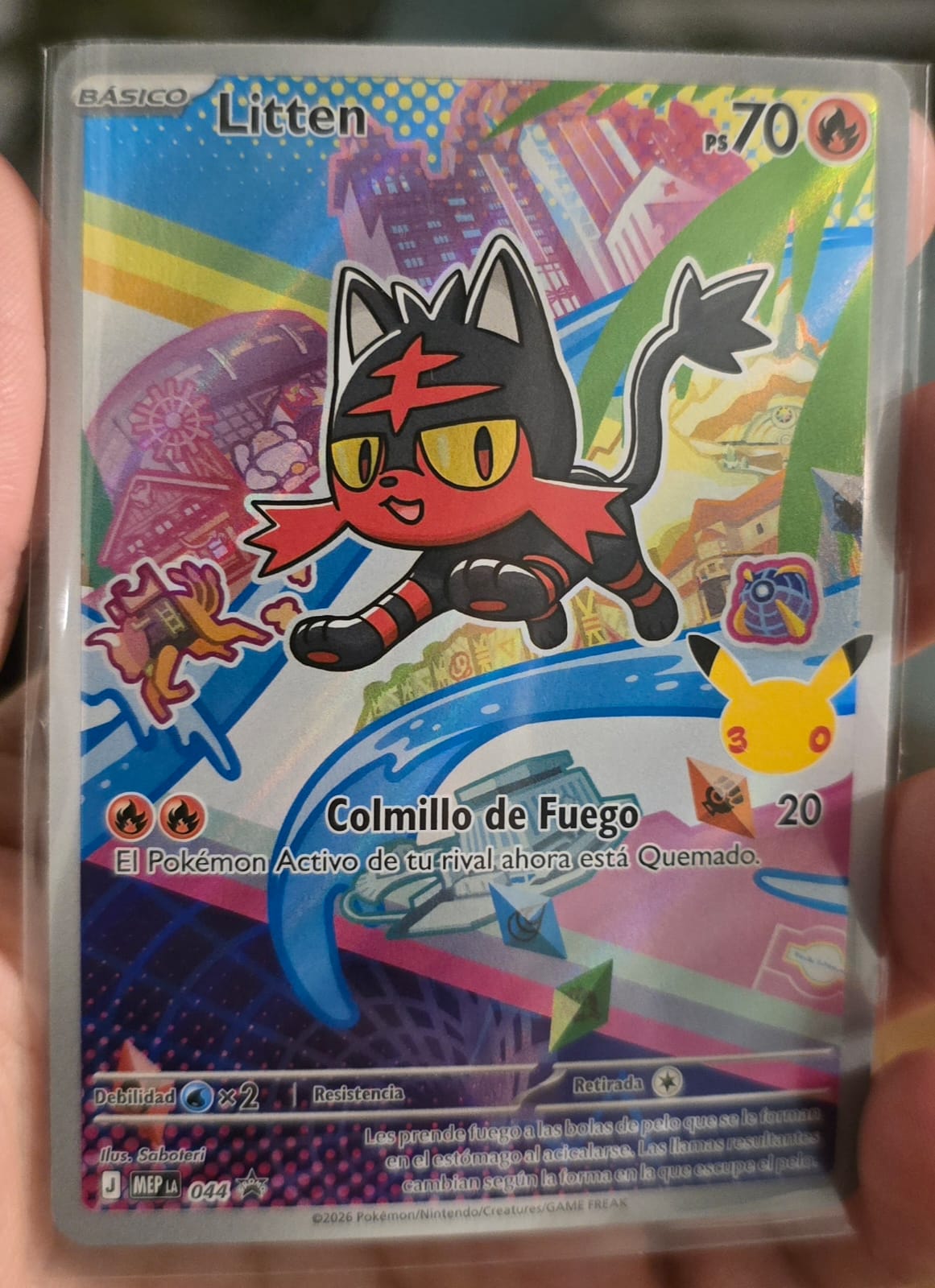 Litten - 044 - PROMO First Partner Illustration - TcgMatch Chile