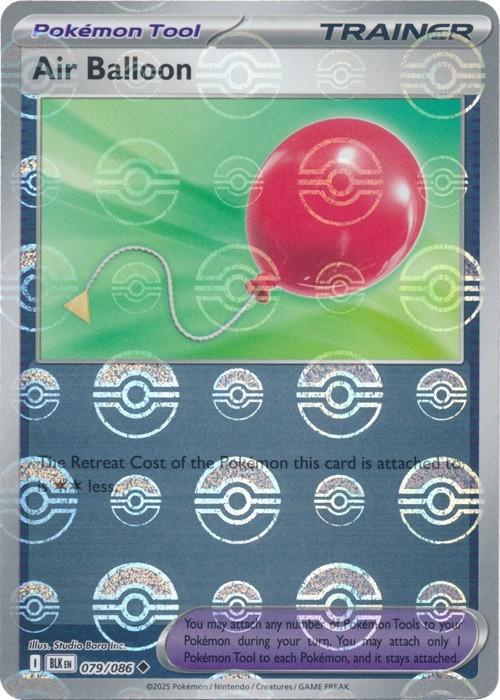 Air Balloon (Poke Ball Pattern) 079 - SV Black Bolt - Holofoil ...
