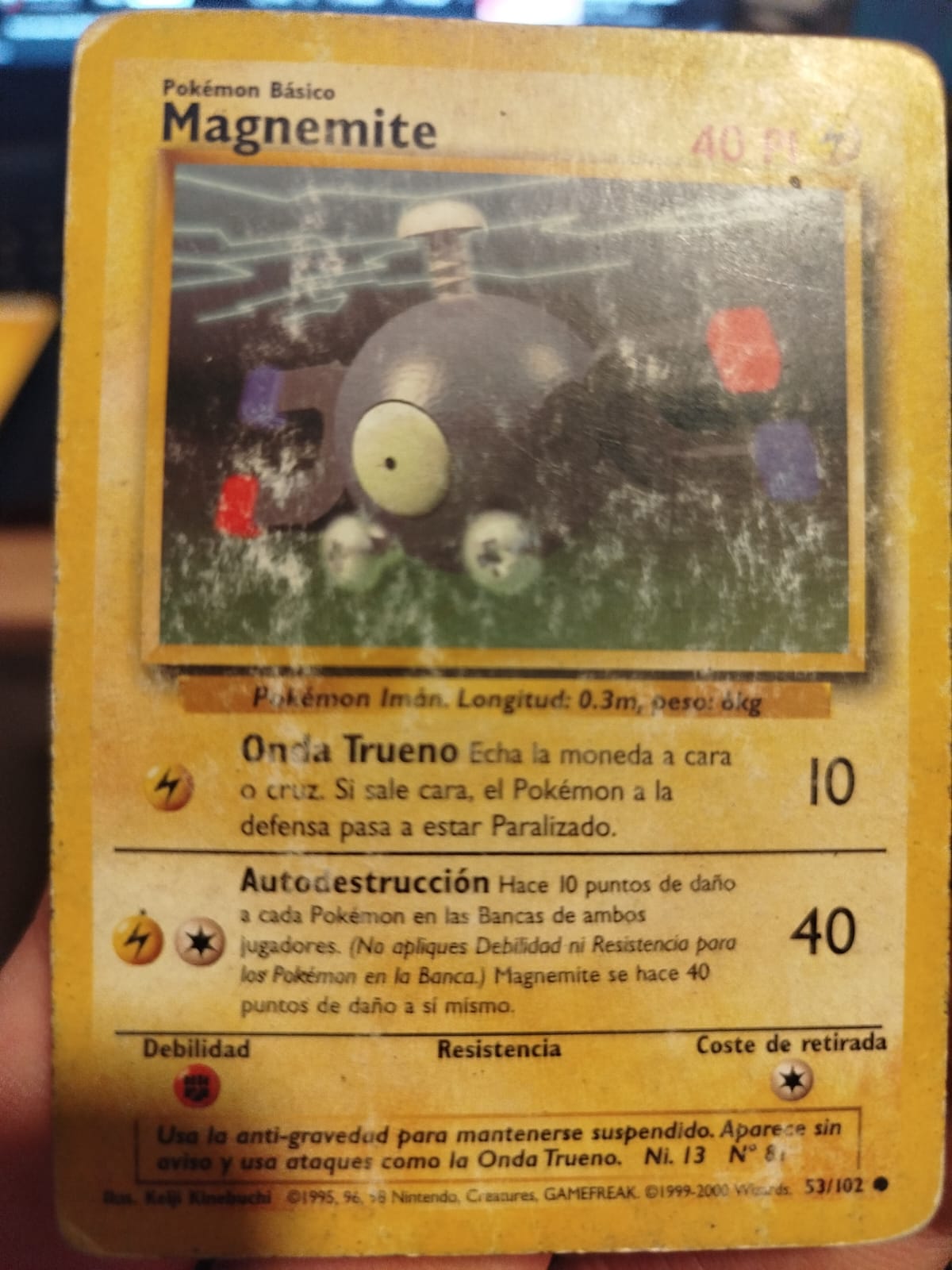 Magnemite [1st Edition] #53 Pokemon Base Set (Damaged) - TcgMatch Chile