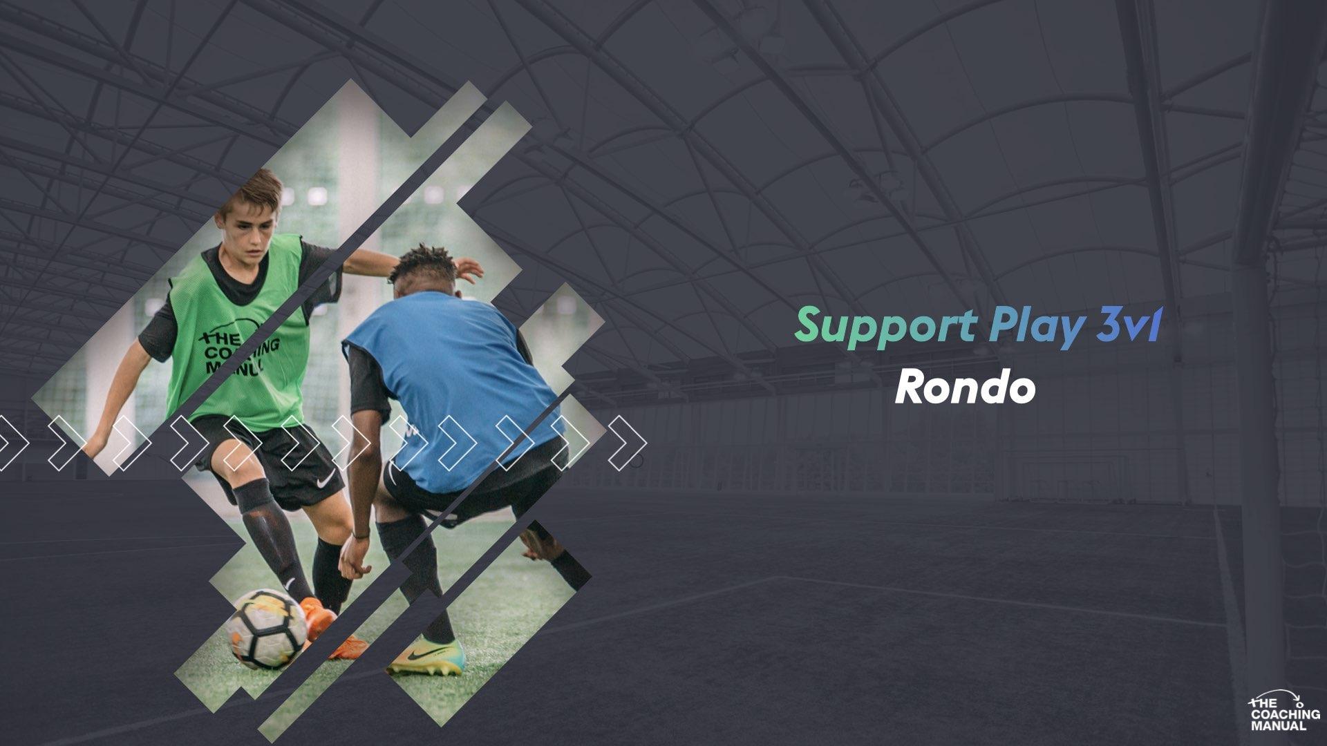 Support Play 3v1 Rondo - The Coaching Manual