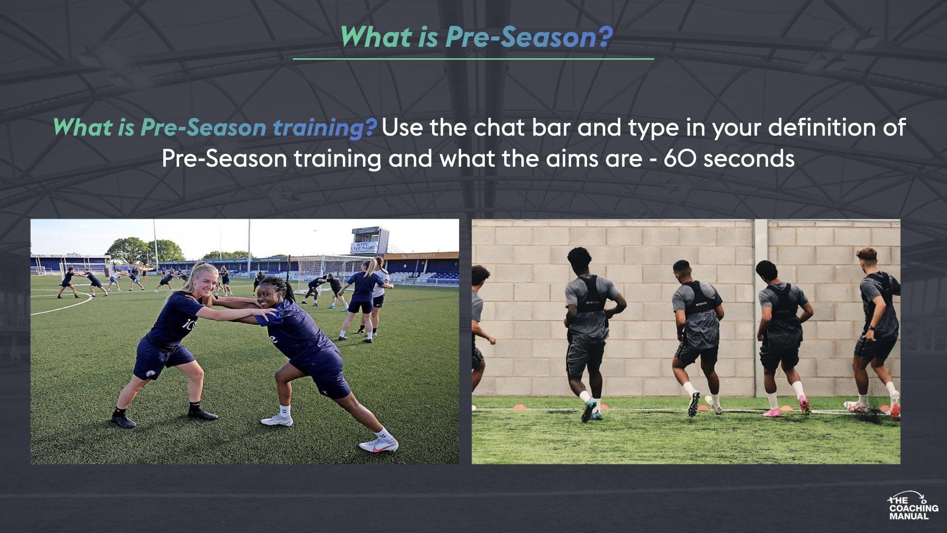 Pre-Season Training Webinar - The Coaching Manual