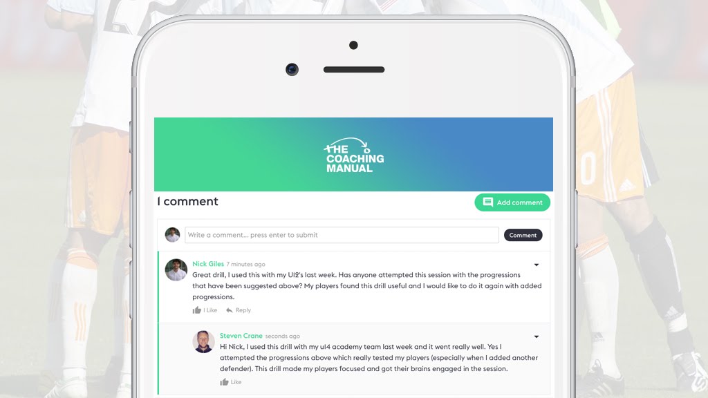 Comments section on drills - The Coaching Manual