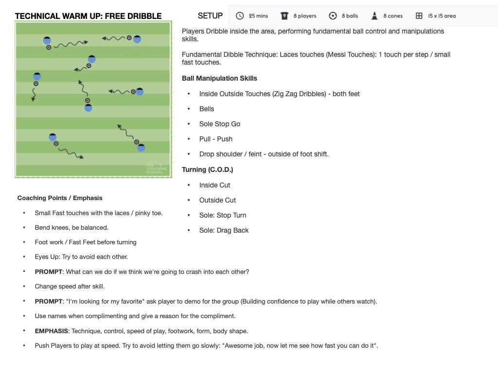 U9 & U10 Session 1 (Jan 21st) - The Coaching Manual
