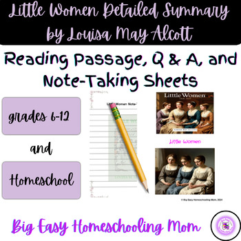 "Little Women" Detailed Book Summary Reading Passage and Note-Taking ...