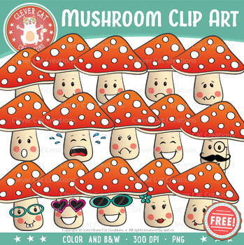 FREE Mushroom Clip Art {Emotions Clip Art} | TeachShare