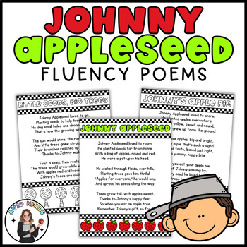 Johnny Appleseed Fluency Poems | Reading Activity | No Prep Printables ...