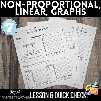 Lesson - Linear, Non-Proportional Graphs (Notes, Practice & Quick Check ...