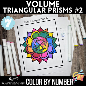 Color By Number - Volume of Triangular Prisms #2 - 7th Grade Math ...