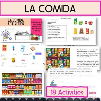 LA COMIDA FOOD ACTIVITIES | TeachShare