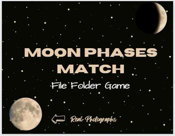 Moon Phases Match File Folder Game, Autism | TeachShare