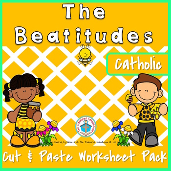 The Beatitudes Cut & Paste Worksheet Pack - Catholic | TeachShare