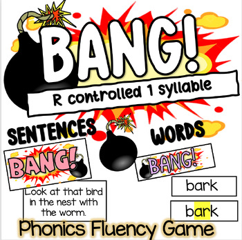 Phonics Fluency Game (R controlled syllables) Science of Reading. BANG ...