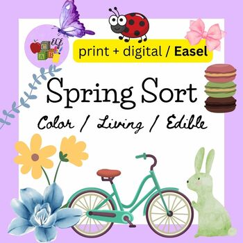 Spring Sort Activity (print + digital with Easel) | TeachShare