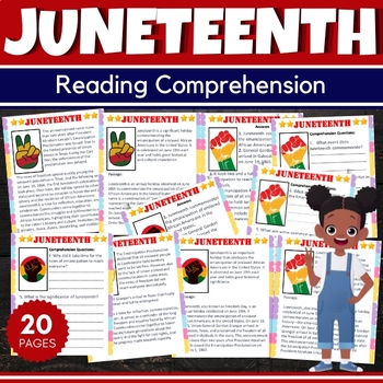 Juneteenth Reading Comprehension Passage with Answers - Juneteenth ...
