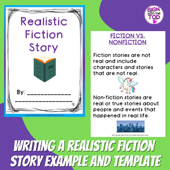 Writing a Realistic Fiction Story Graphic Organizer, Example, and ...
