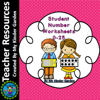Number Math Student Worksheets 0-25 base ten, ten frames, & tally marks ...