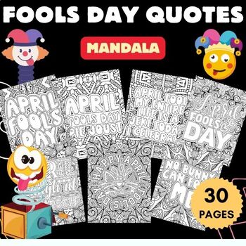 Printable April fools day quotes Mandala Coloring Pages - Fun April ...