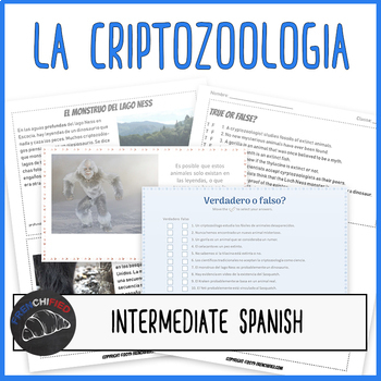 La criptozoología - reading for intermediate Spanish - printable ...