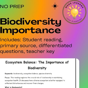 Importance of Biodiversity on Ecosystems Environmental Reading ...